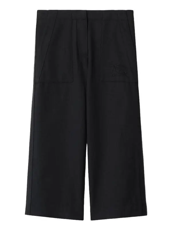 Burberry Ekd Straight-leg Trousers - Black