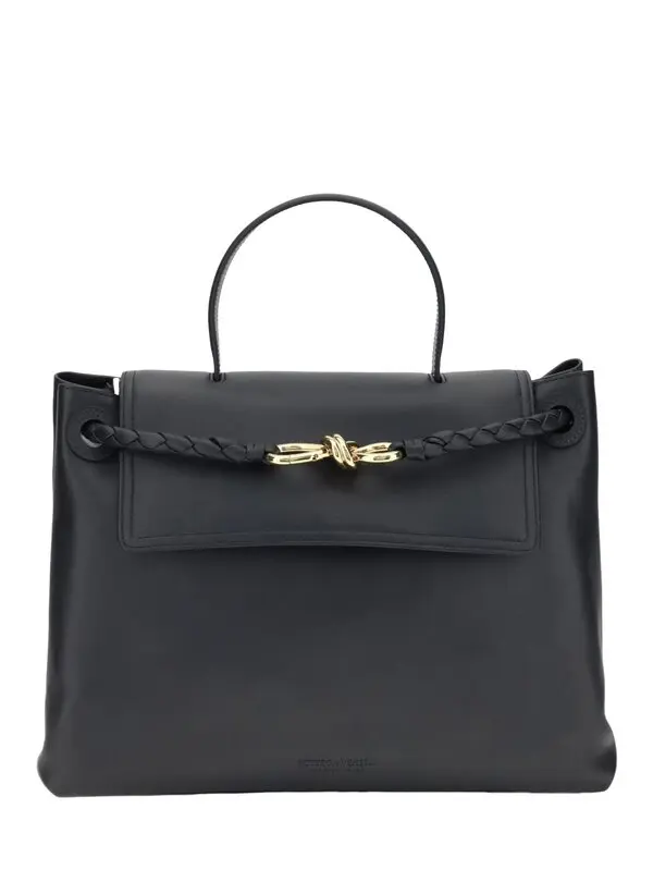 Bottega Veneta Single Handle Shoulder Bag - Black