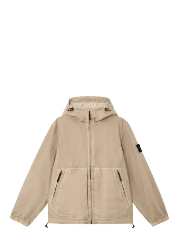 Stone Island Nylon Panama Hooded Jacket - Desert