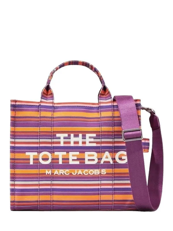 Marc Jacobs Striped Tote Bag - Purple