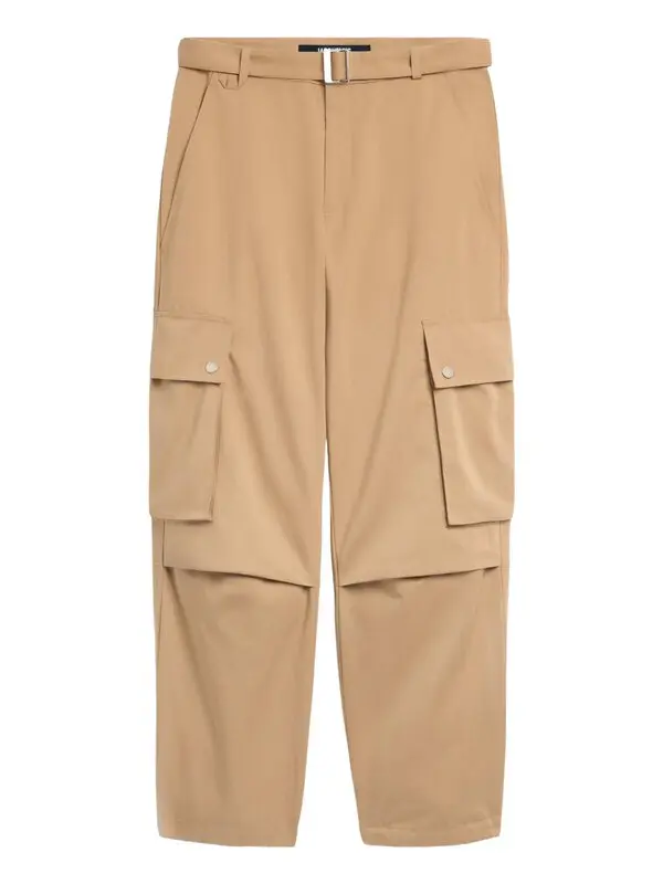 Jacquemus Relaxed Cargo Pants With Belted Waist - Camel-colored