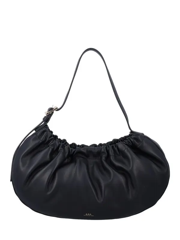 A.p.c. Logo Detailed Clutch Bag - Black