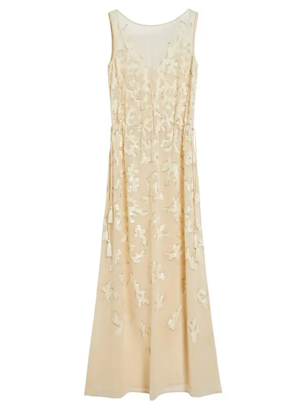 Max Mara Embellished Maxi Dress - Pink