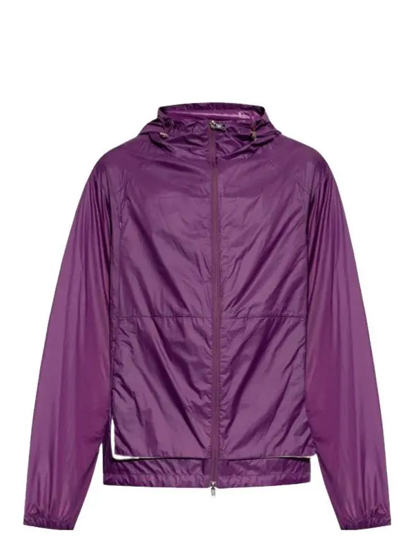 Moncler Zip-up Hooded Jacket - Purple