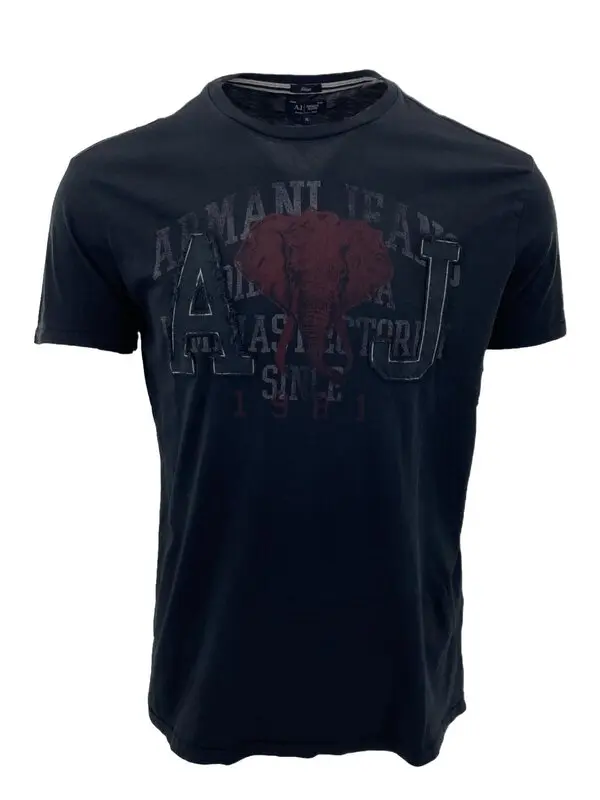 Emporio Armani Item O-neck Short-sleeved T-shirt - Black