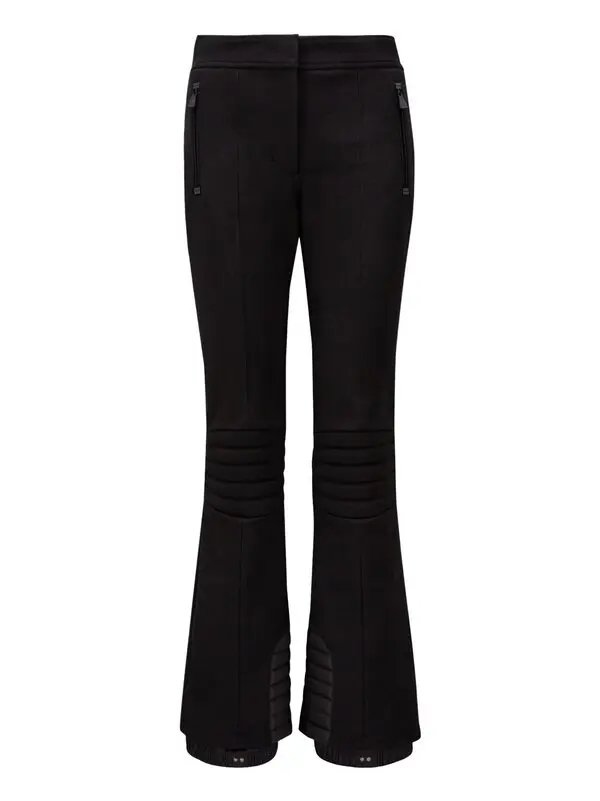 Moncler Ski Trousers With Zipper Hem - Black