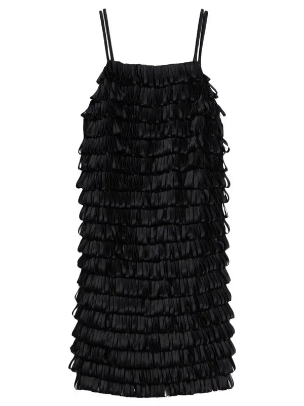 Max Mara Avola Stretch Cady Mini Dress - Black