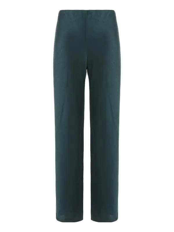 Vince High-waisted Wide-leg Pants - Green