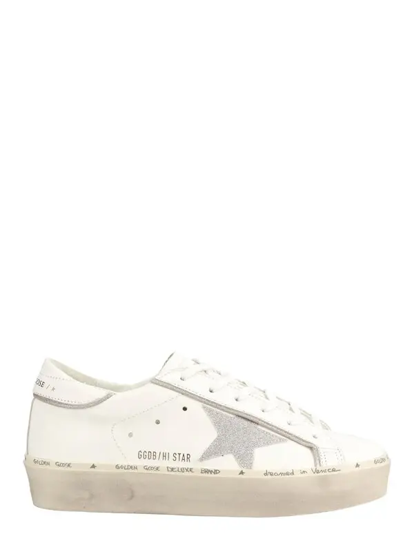 GOLDEN GOOSE Hi Star Lace-up Sneakers - White