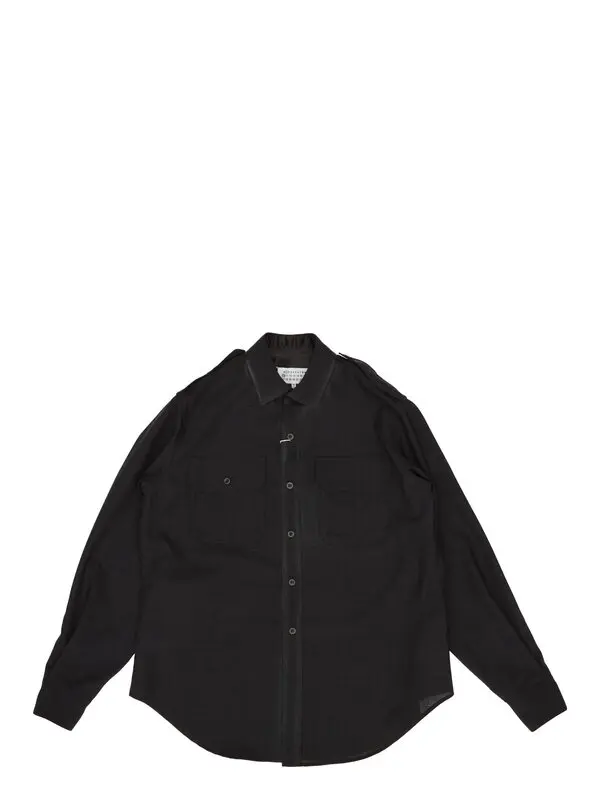 MAISON MARGIELA Long-sleeved Shirt - Black