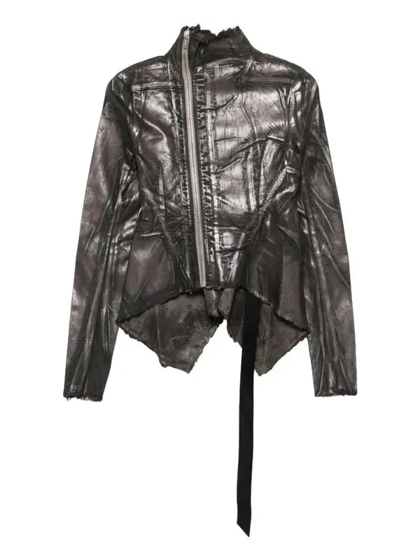 Rick Owens High-neck Zip Jacket - Black
