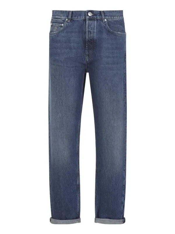 Brunello Cucinelli Straight Leg Jeans - Blue