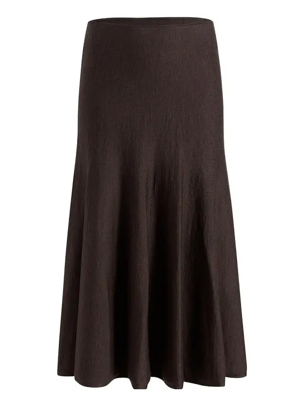 Khaite Mayu Knitted Skirt - Grapeseed
