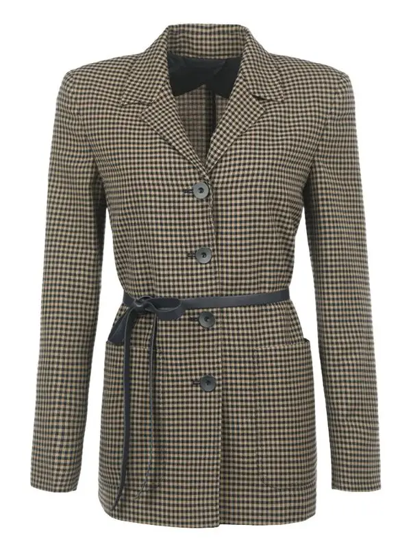 Max Mara Single-breasted Belted Blazer - Black