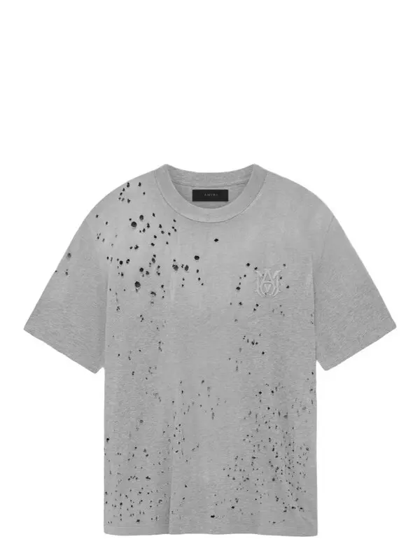 Amiri Ma Shotgun Embroidered T-shirt - Grey