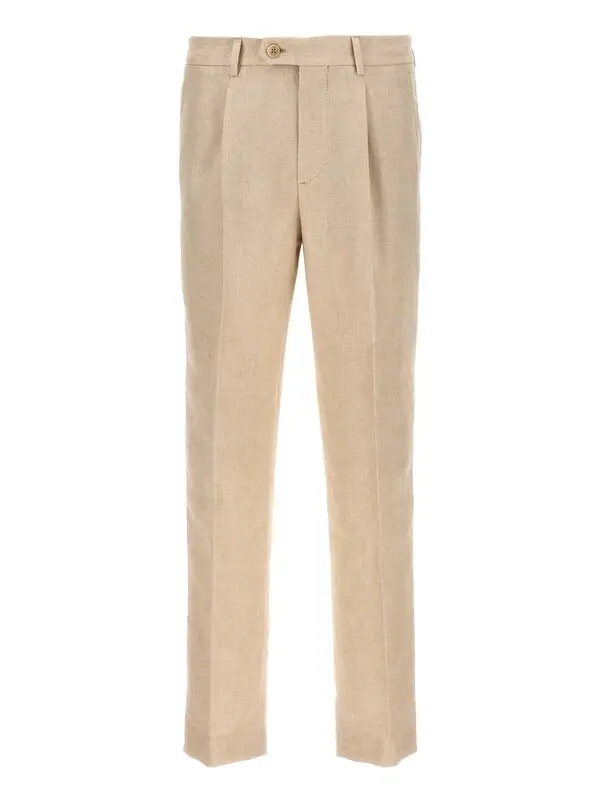 Brunello Cucinelli Tailored Pleated Trousers - Nude
