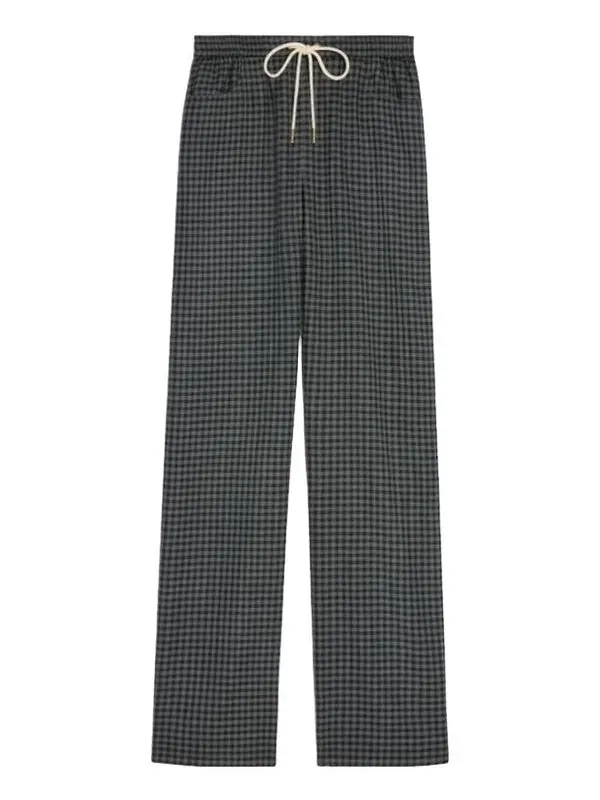 Celine Wool Straight-leg Jogging Pants - Anthracite/black