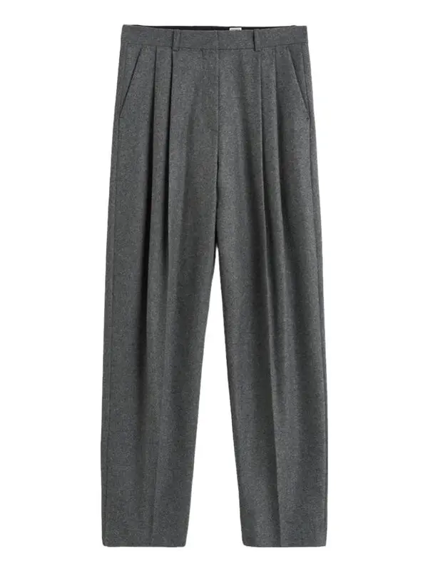 TOTEME Double-pleated Tailored Trousers - Black
