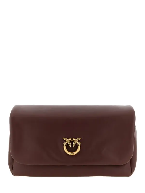 Pinko Click Soft Classic Crossbody Bag - Brown