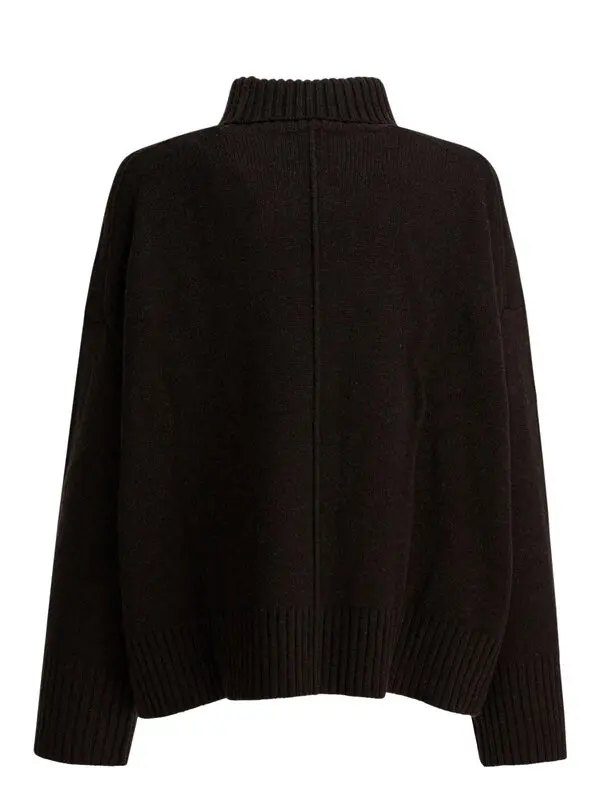 Soeur Long-sleeve High Neck Sweater - Black