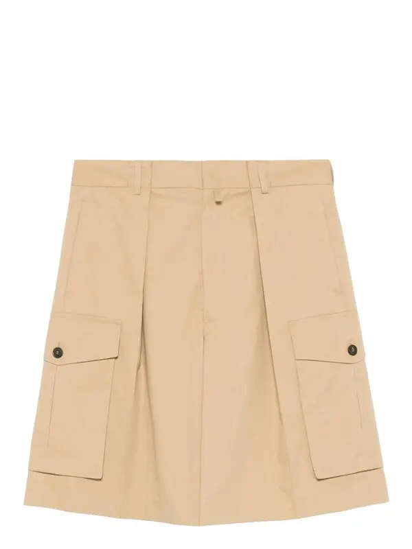 Dries Van Noten Pleated Cargo Shorts - Beige