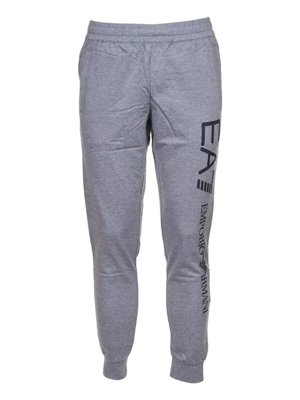 EA7 Printed Logo Sweatpants - Gray