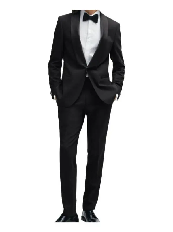 Hugo Boss Long-sleeved Suit Coat Slim Trousers - Black