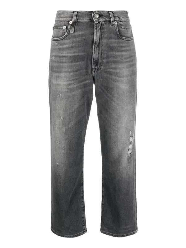 R13 Distressed Boyfriend Jeans - No