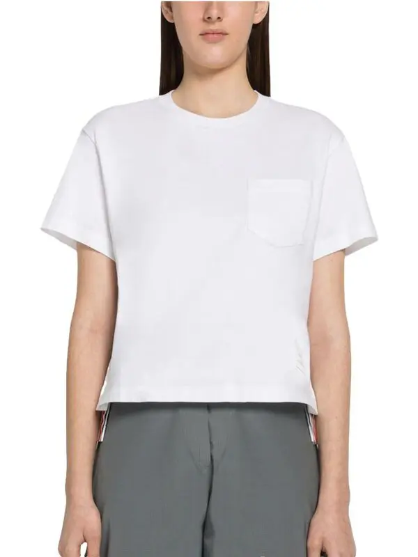 Thom Browne Rwb Logo Patch T-shirt - White