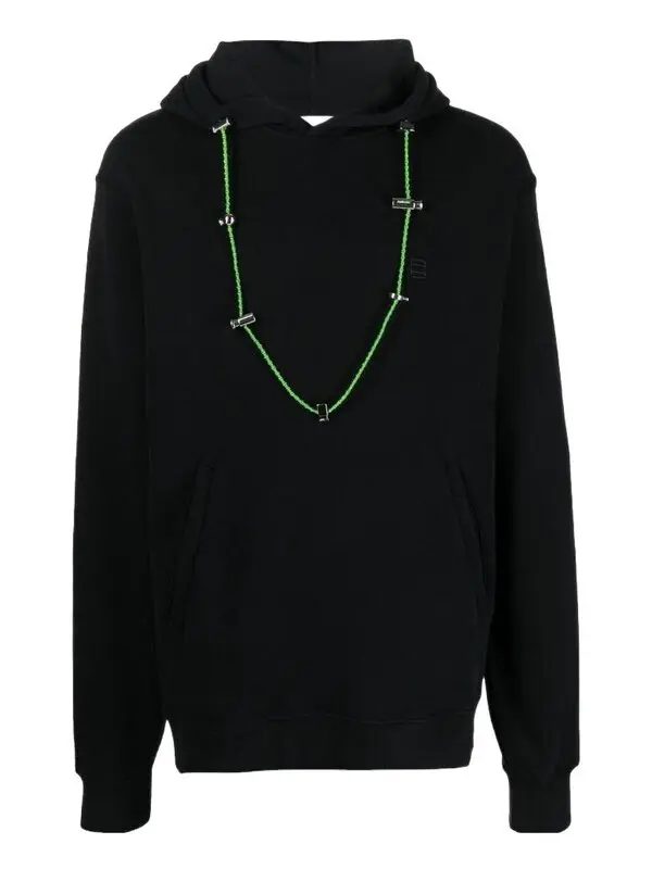 AMBUSH Embellished Long-sleeved Hoodie - Black