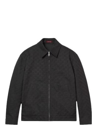 Gucci Reversible Gg Canvas And Nylon Jacket - Black