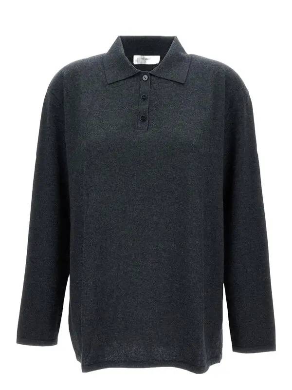 LISA YANG Caisa Polo Knitted Top - No