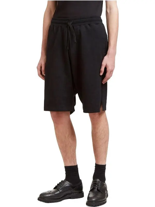 AIEZEN Virgin Wool Blend Bermuda Shorts With Drawstring - Black