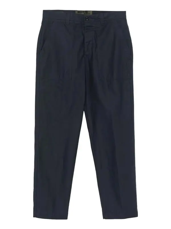 Incotex Cotton Trousers - Navy Blue