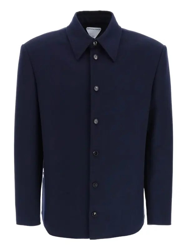 Bottega Veneta Flannel Jacket - Black