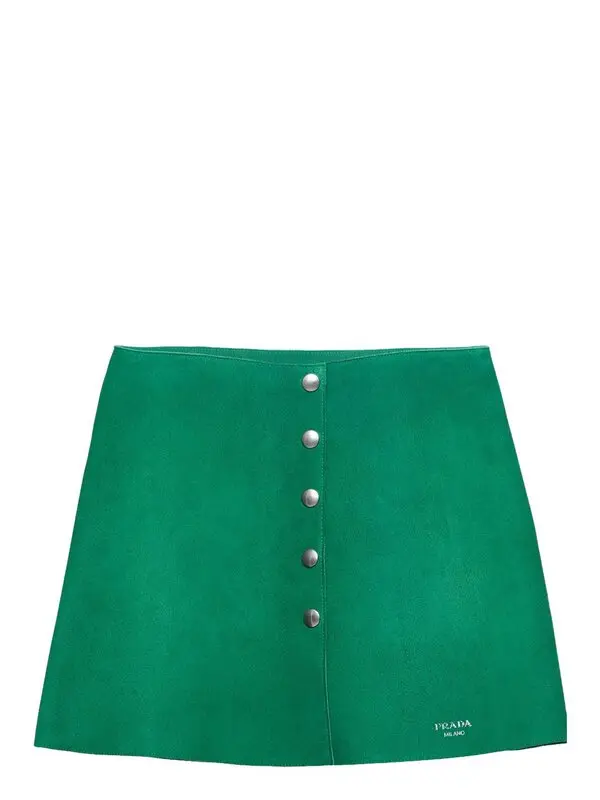 Prada Logo-stamp Mini Skirt - Mango