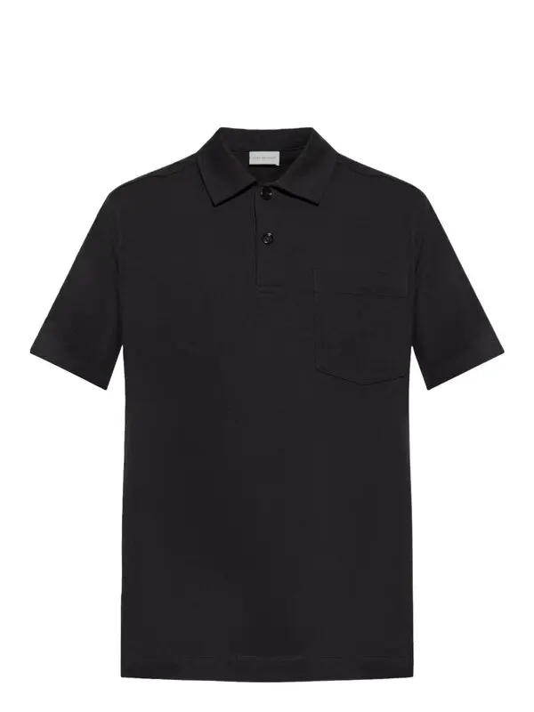 Dries Van Noten Short-sleeved Polo Shirt - Black