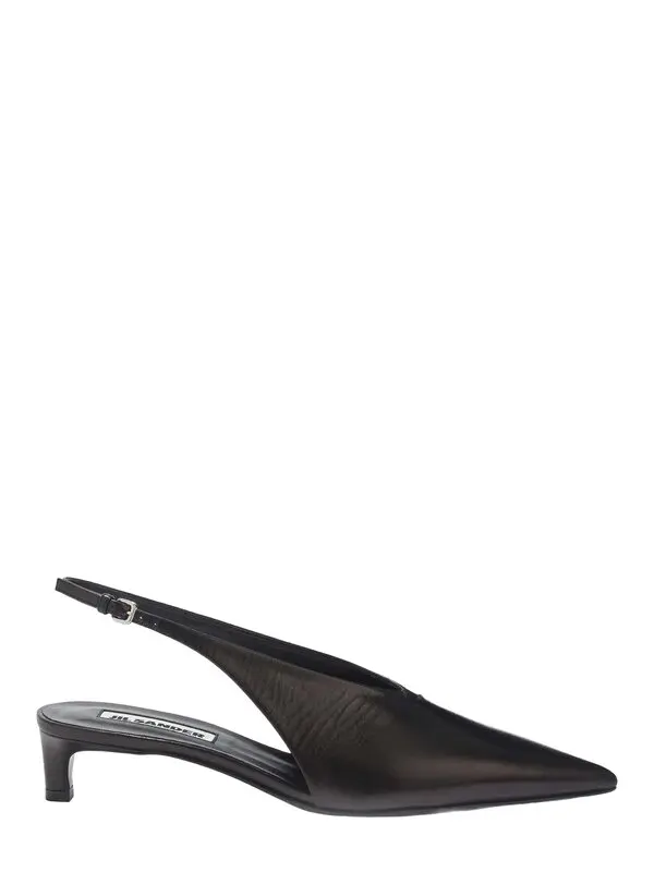 JIL SANDER Heeled Slingback Pumps - Black