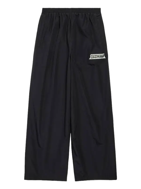 Balenciaga Masking Tape Tracksuit Pants - Black