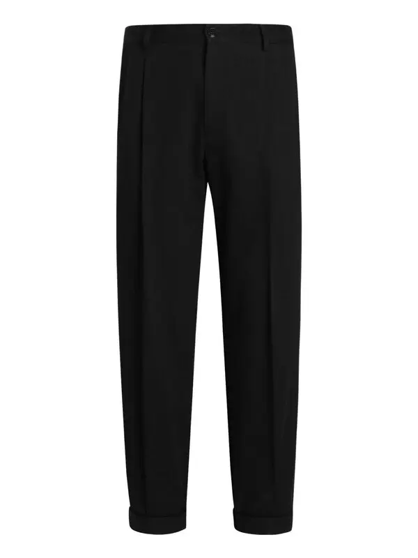 Dolce & Gabbana Double Dart Gabardine Pants - Black