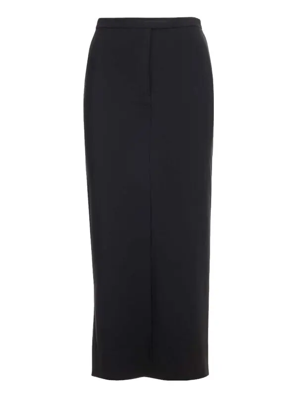 Alexander Wang Logo-embroidered Pencil Skirt - Black
