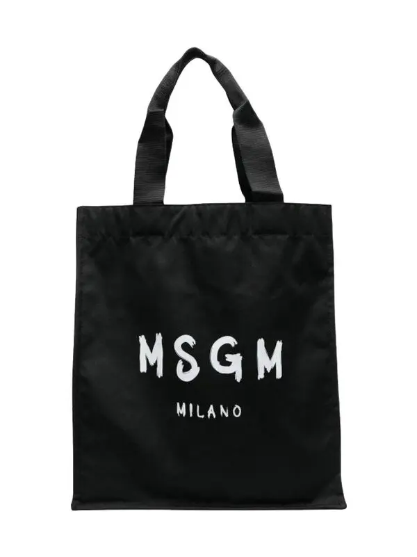 MSGM Logo Tote Bag - Black
