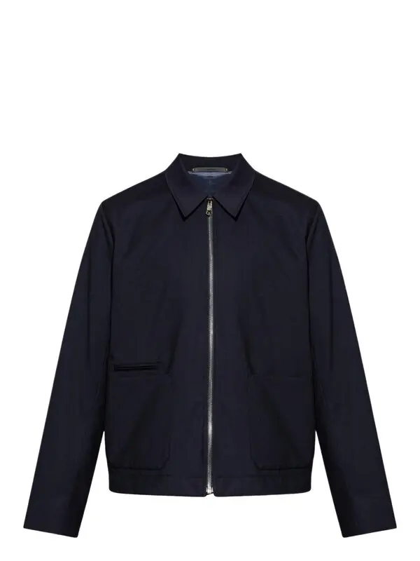 Paul Smith Long-sleeved Zip-up Jacket - Black