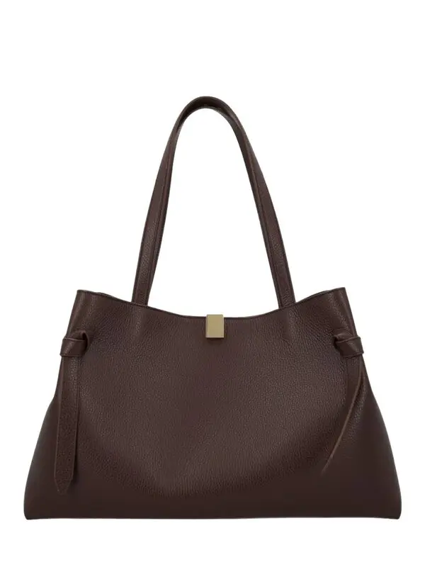 Yuzefi Gyoza Tote Pebble Grained Leather - Espresso