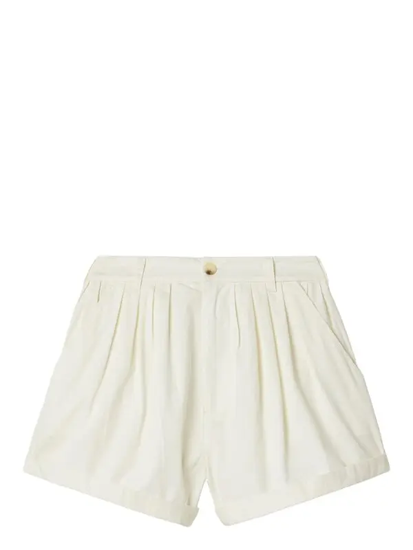 DÔEN Belt Loop Shorts - White