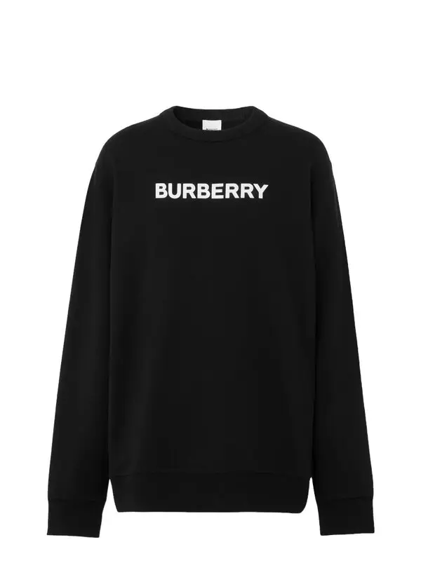 Burberry Logo Crewneck Sweatshirt - Black
