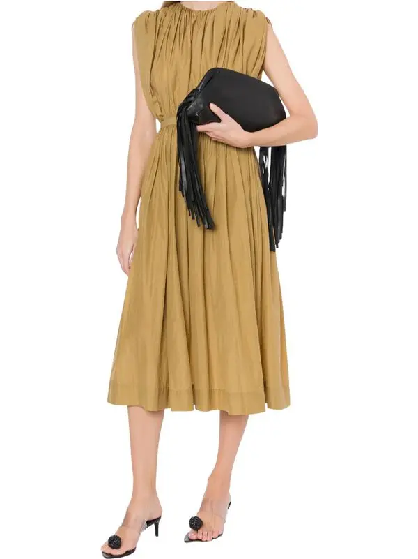 Philosophy Di Lorenzo Serafini Sleeveless V-neck Midi Dress - Nude