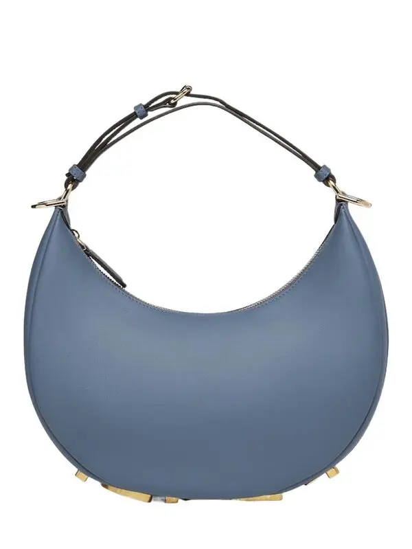 Fendi Graphic Zipped Shoulder Bag - Blue