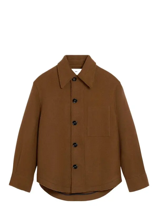 AMI Paris Buttoned Jacket - Hazelnut