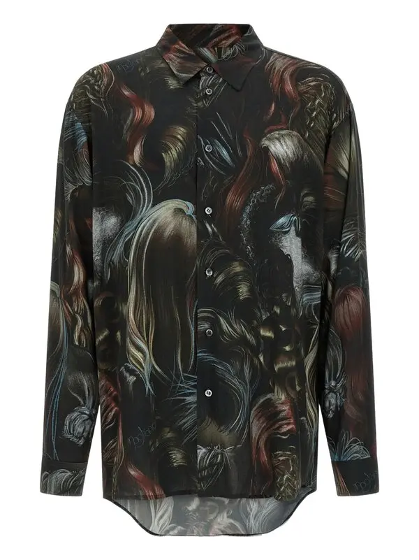 MAGLIANO Printed Long-sleeved T-shirt - Black